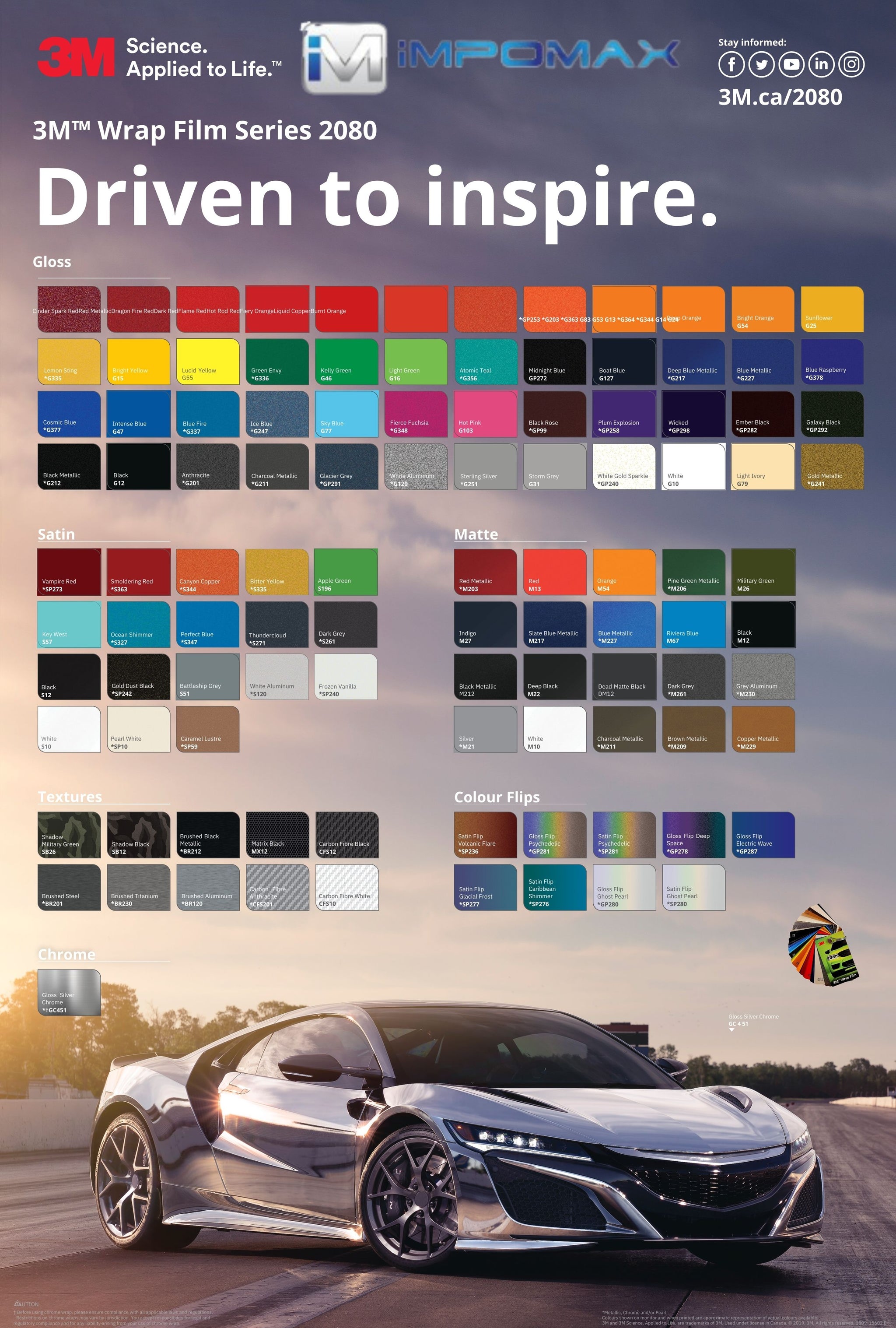 Venta Por Metro Lineal De Wrap 2080 Series 3m Varios Colores Todo Tipo – Impomax