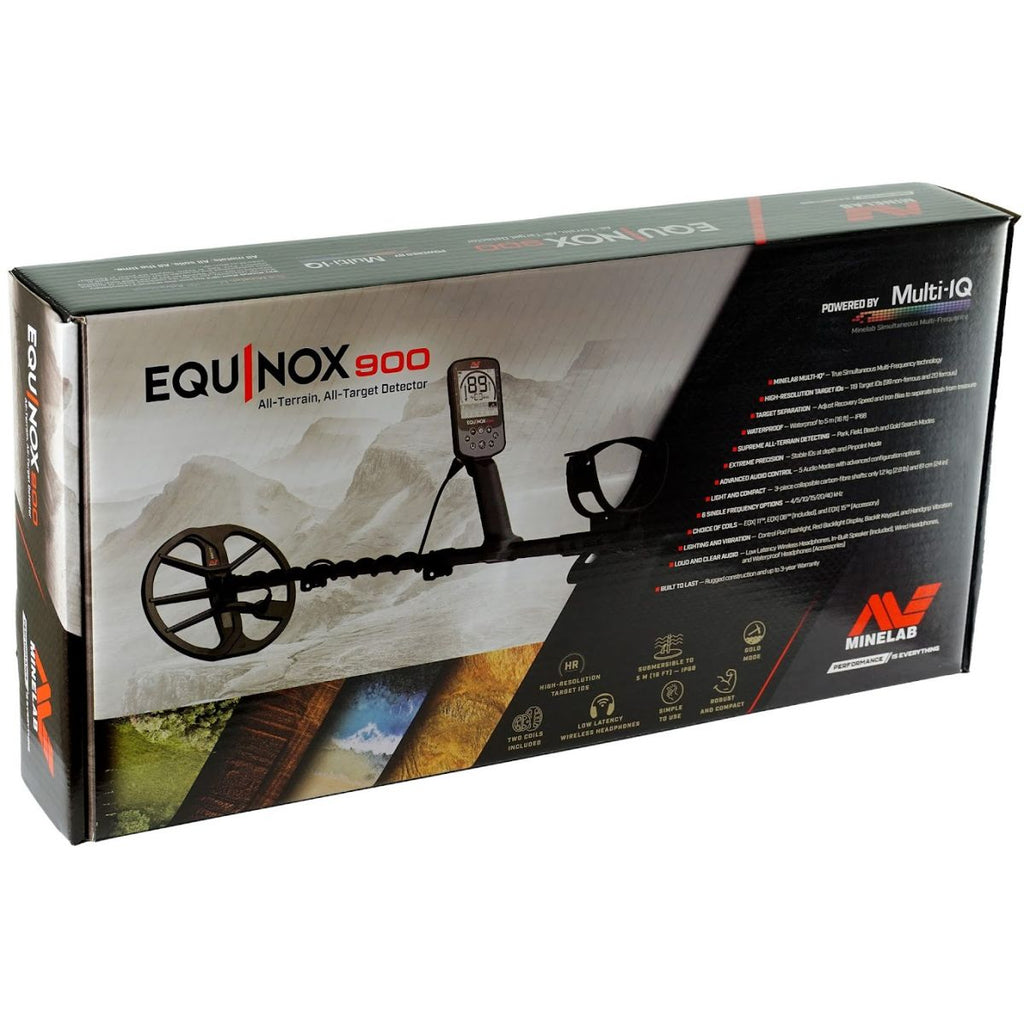 EQUINOX 900 MINELAB MULTI IQ DETECTOR METAL ORO PEPAS POLVO VIBRACIÓN – Impomax
